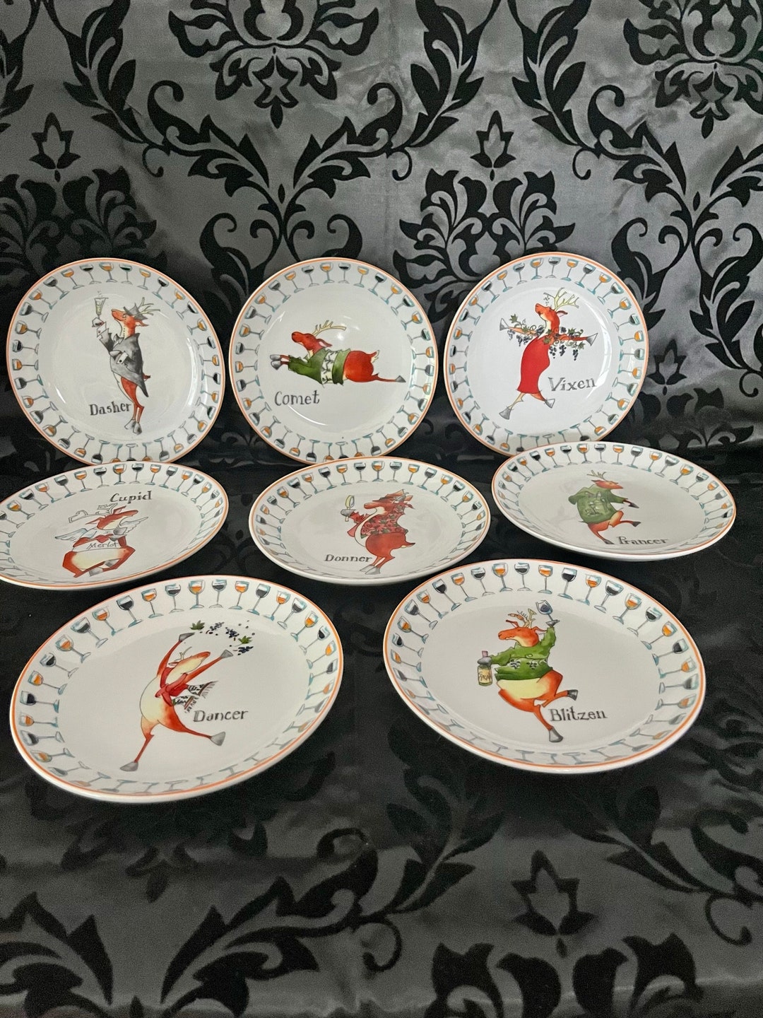 Set of 8 Prima Design Collectible Rare Unique Plates - Etsy