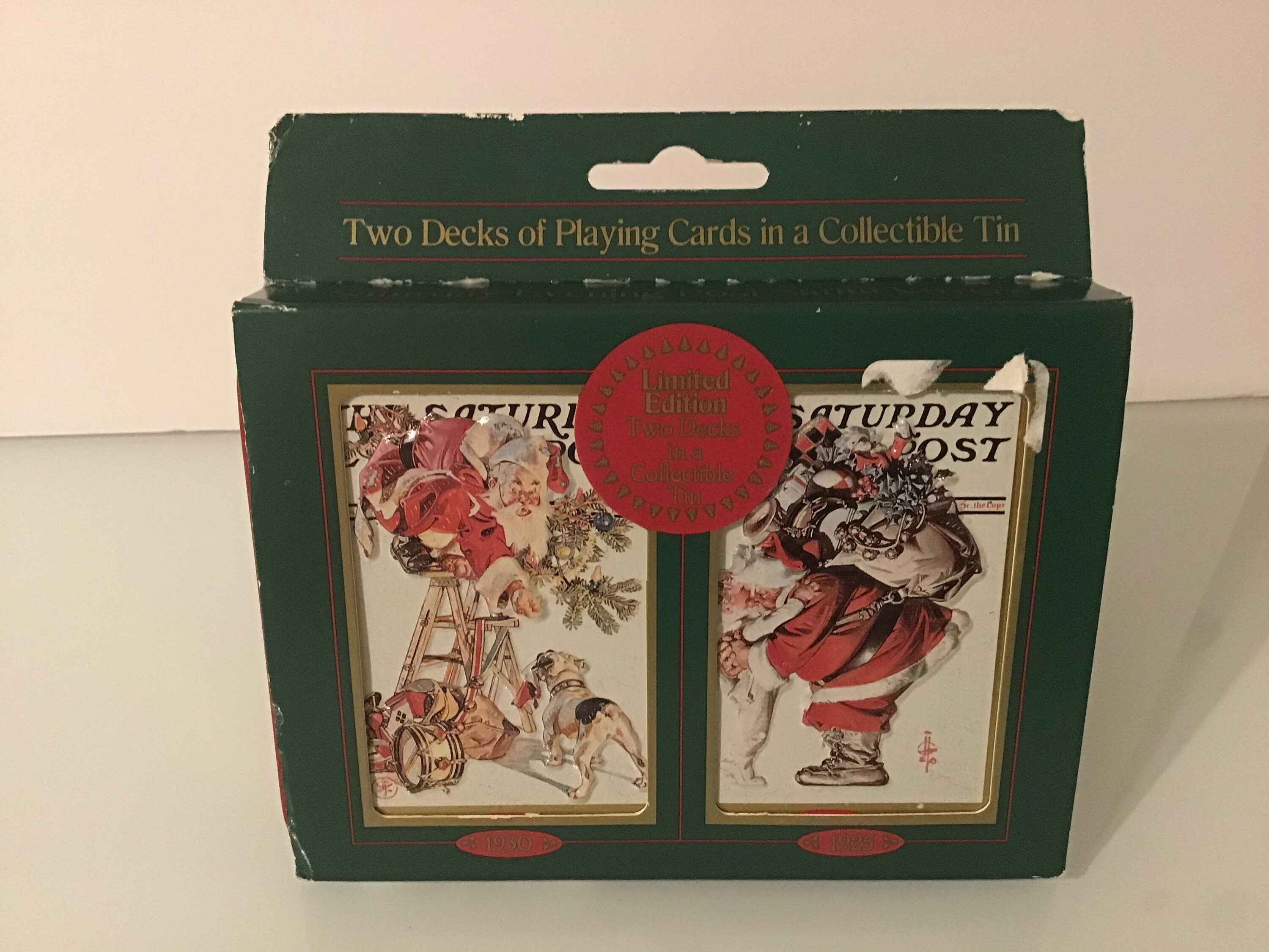 Saturday Evening Post Playing Cards in a Collectible Tin - Etsy