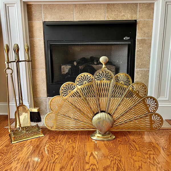 Brass Peacock Screen - Etsy