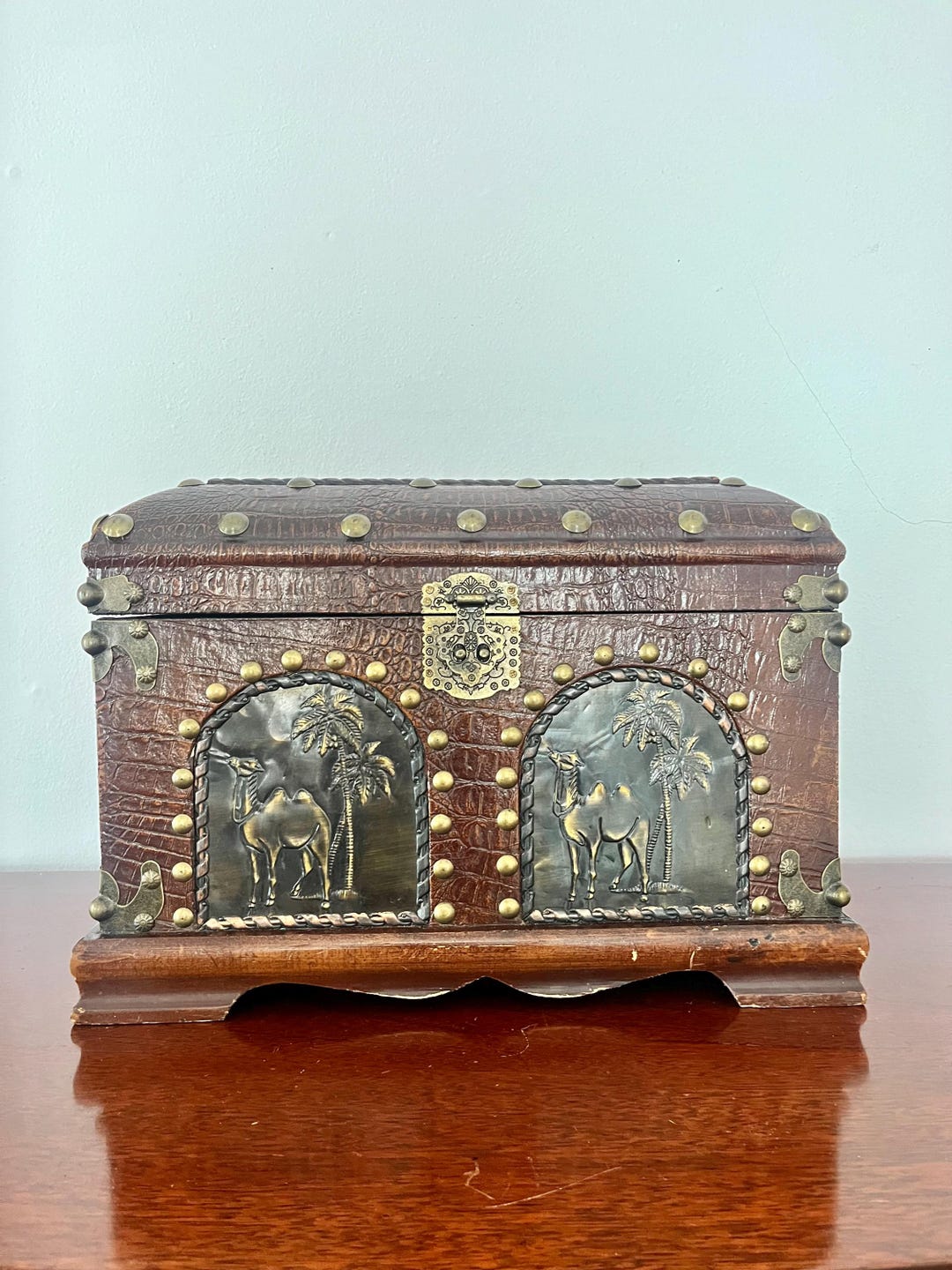 Treasure Box Small Leather Chest Trunk - Etsy