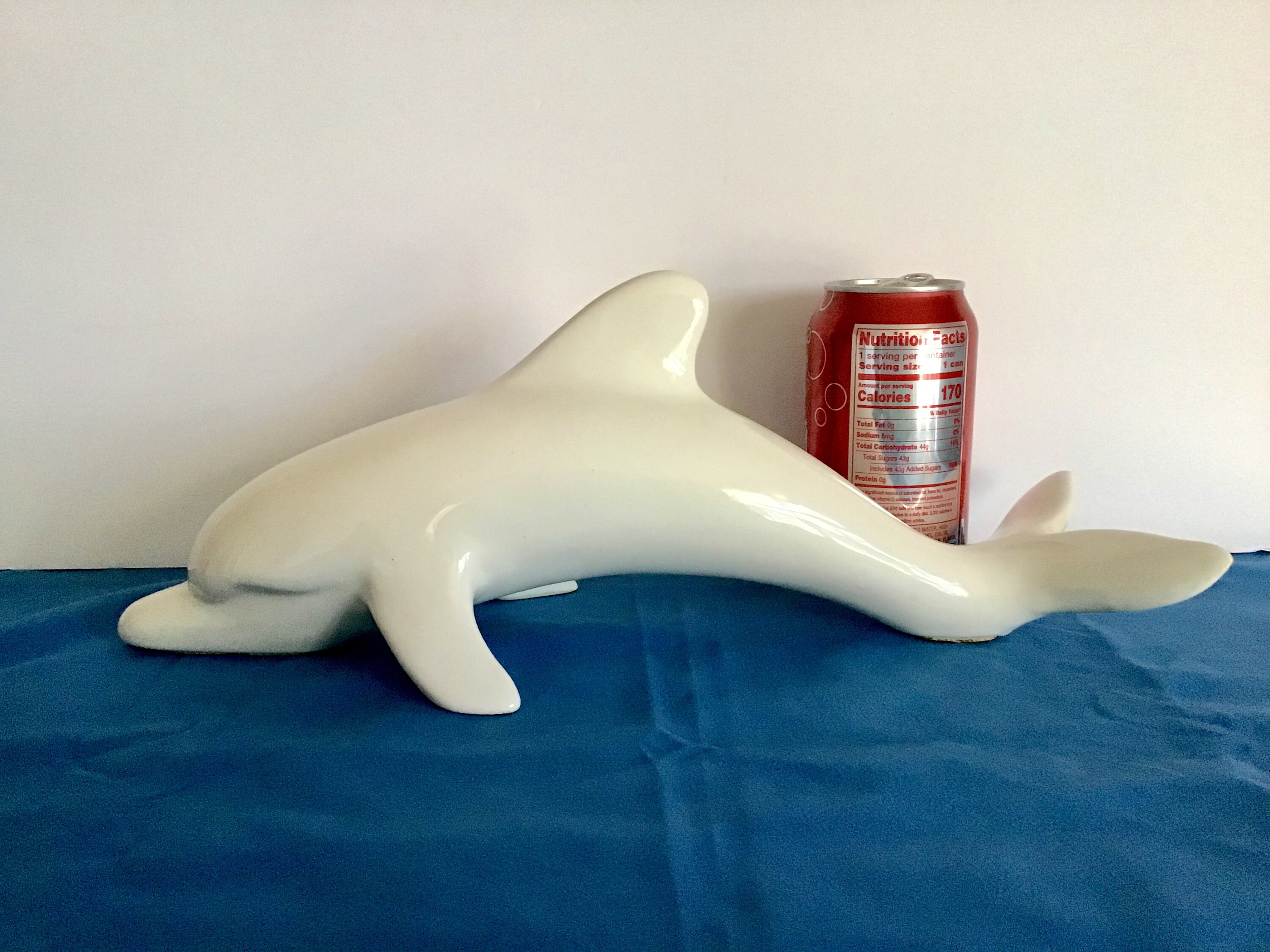 White Porcelain Dolphin Figurine - Etsy