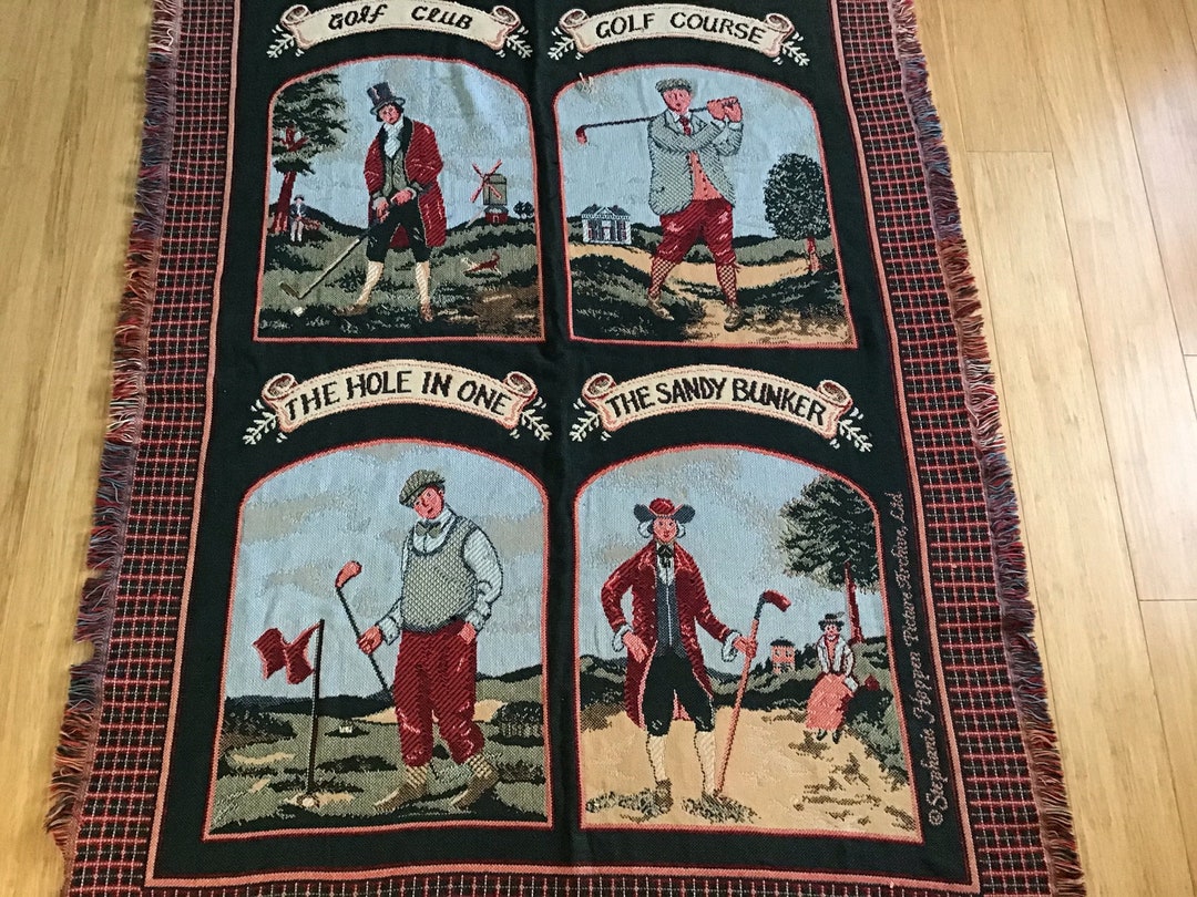 Vintage Unique Rare Golf Club Tapestry US - Etsy