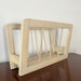 White Wooden Magazine Rack - Etsy