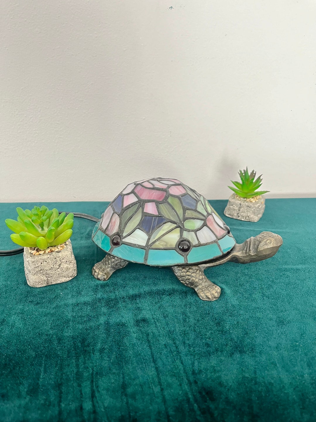 Tiffany Style Turtle Shaped Night Lighting - Etsy