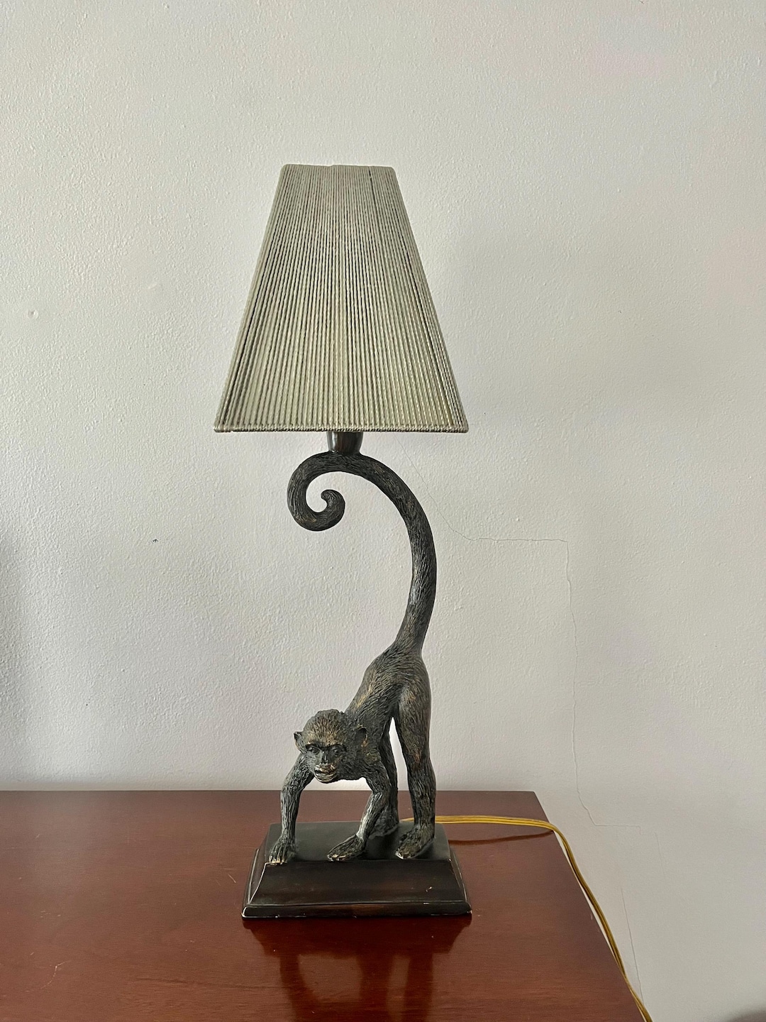 Vintage Monkey Shaped Table Lamp - Etsy