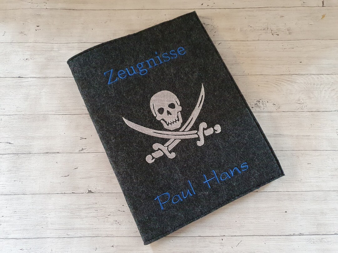 Certificate Folder skull A4 Certificate Cover I Name I Certificates I ...