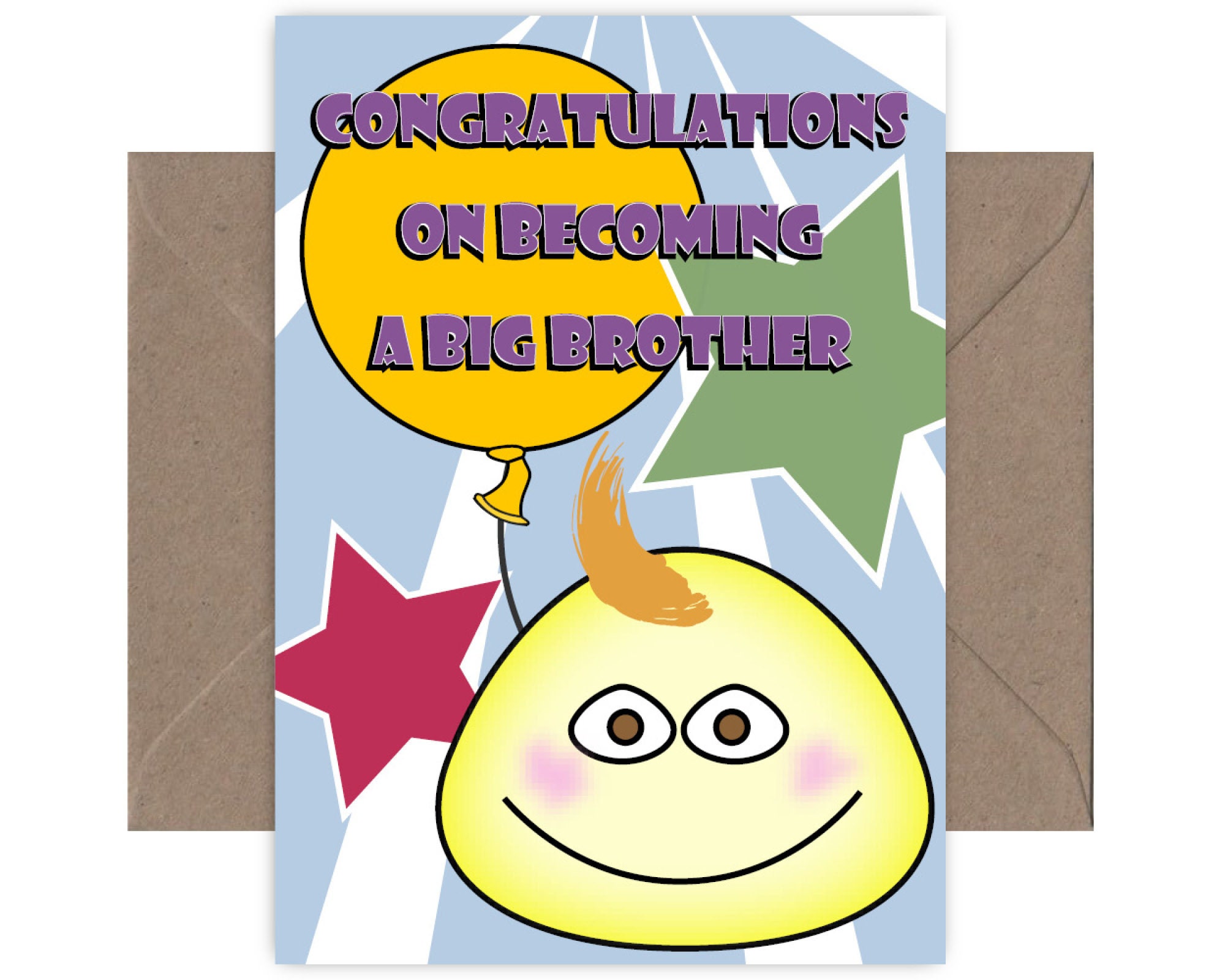 Congratulations On Becoming A Big Brother Greeting Card | Etsy