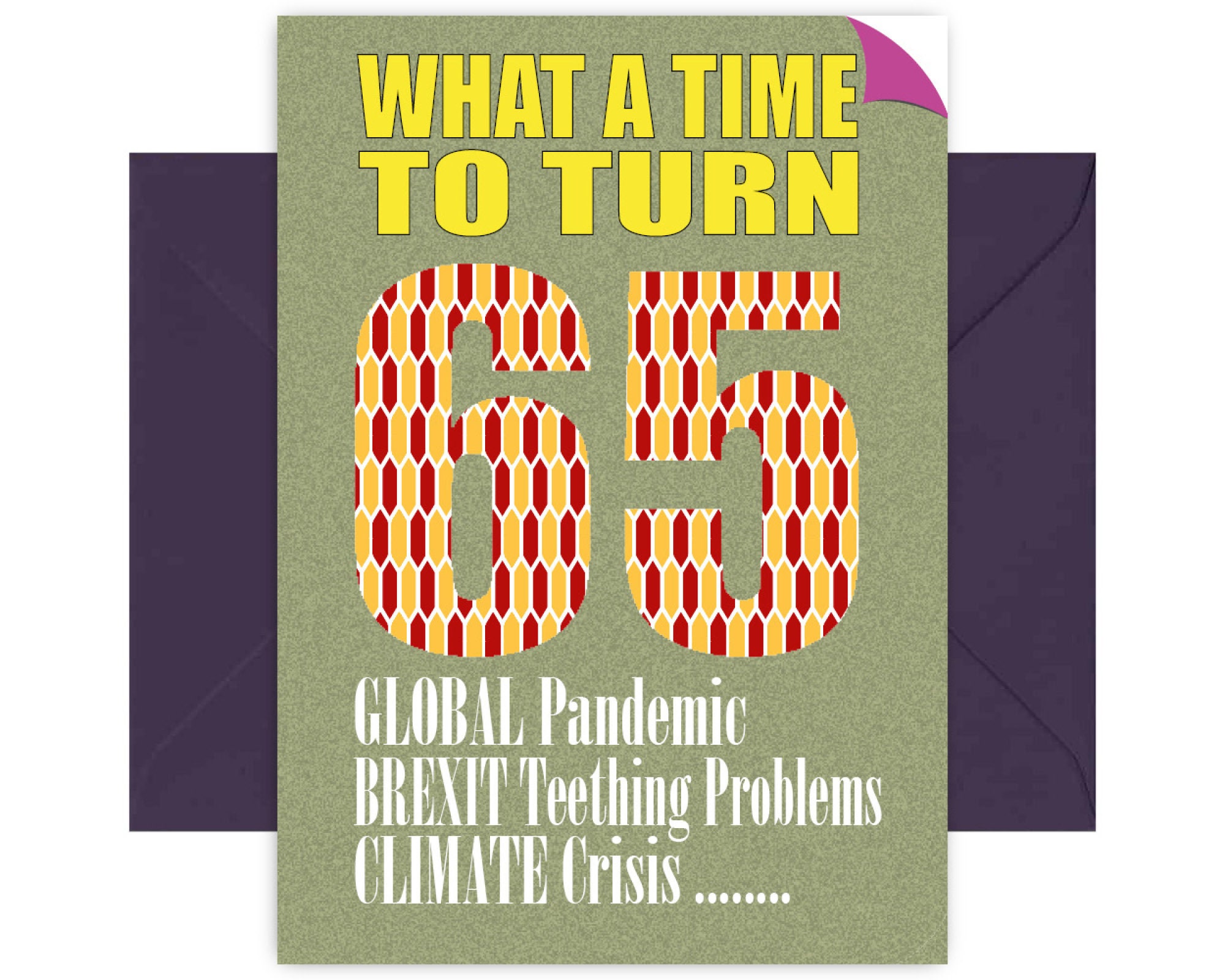 What A Time To Turn 65 65th Birthday Card Funny Birthday Etsy what-a-time-to-turn-65-65th-birthday-card-funny-birthday-etsy