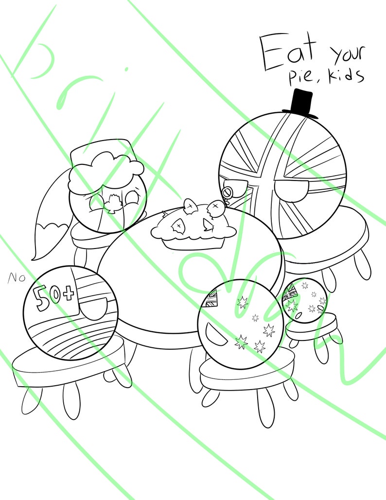 Countryballs/polandball Coloring Pages~quarantine Pastime~ 2020 - Etsy