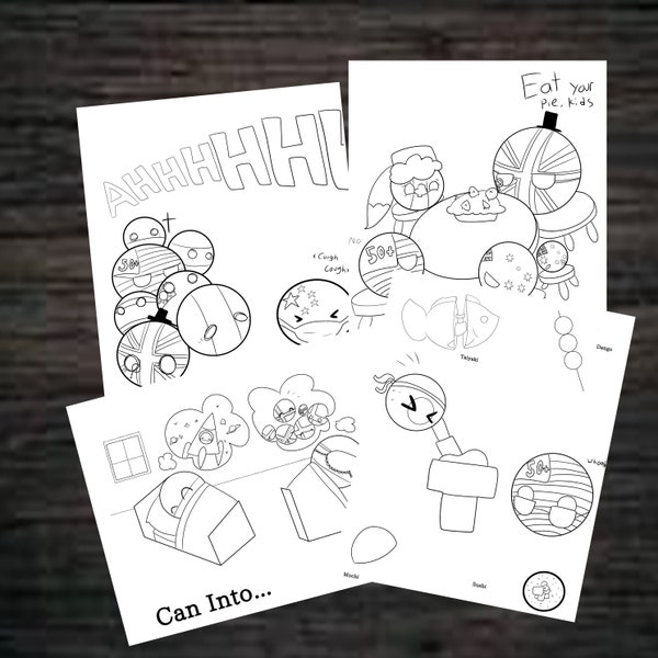 Countryballs Coloring - Etsy