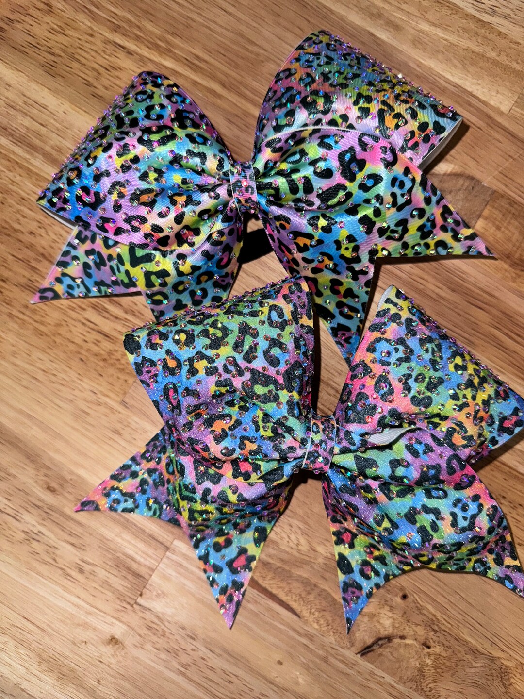 Lisa Frank Inspired Cheer Bow Glitter & Satin - Etsy
