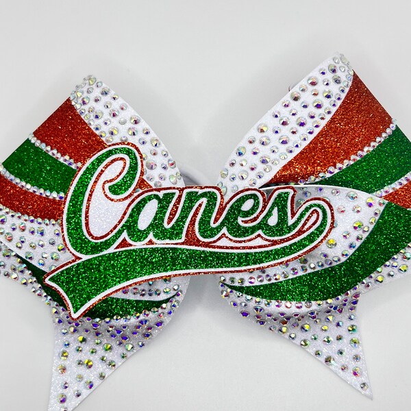 Green Cheer Bow - Etsy