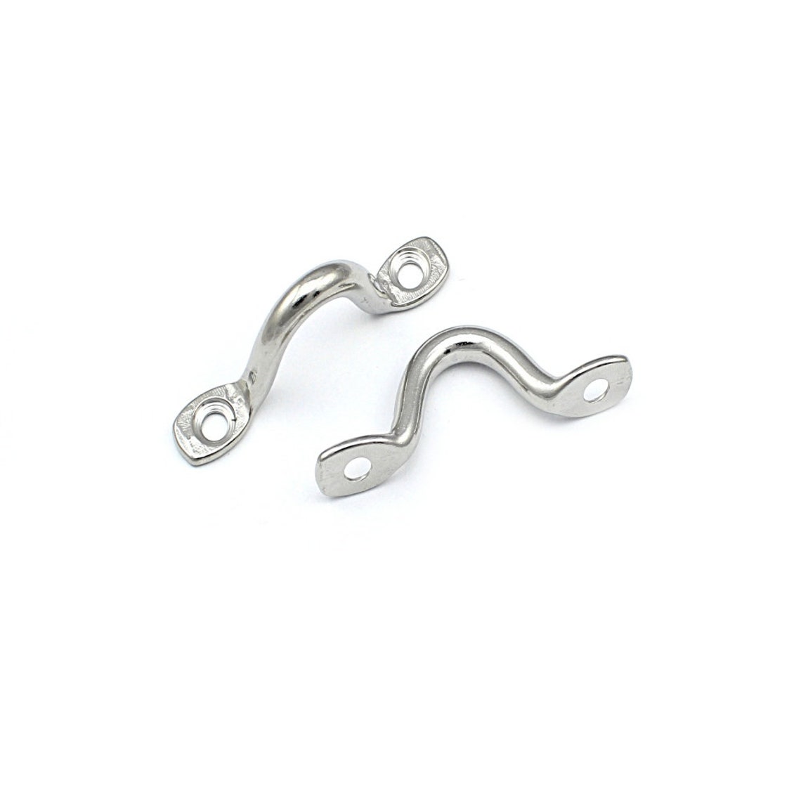 5 belt brackets flat bracket eyelet bracket polished stainless | Etsy