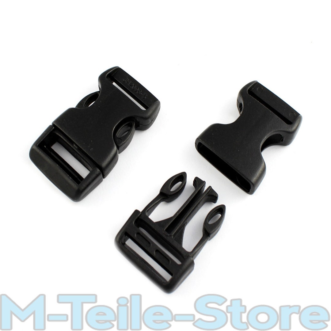 10 Snap Buckles 20 Mm Straight Asymmetrical Plastic Buckle - Etsy