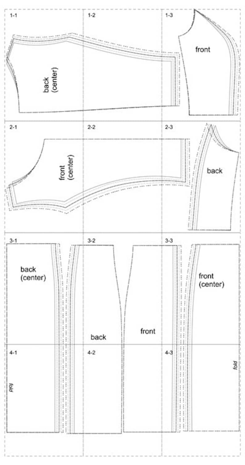 15 patrones básicos de costura PDF para mujeres / patrones PDF | Etsy