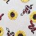 Snakes and Sunflowers Embroidery PDF Design Download Beginner - Etsy