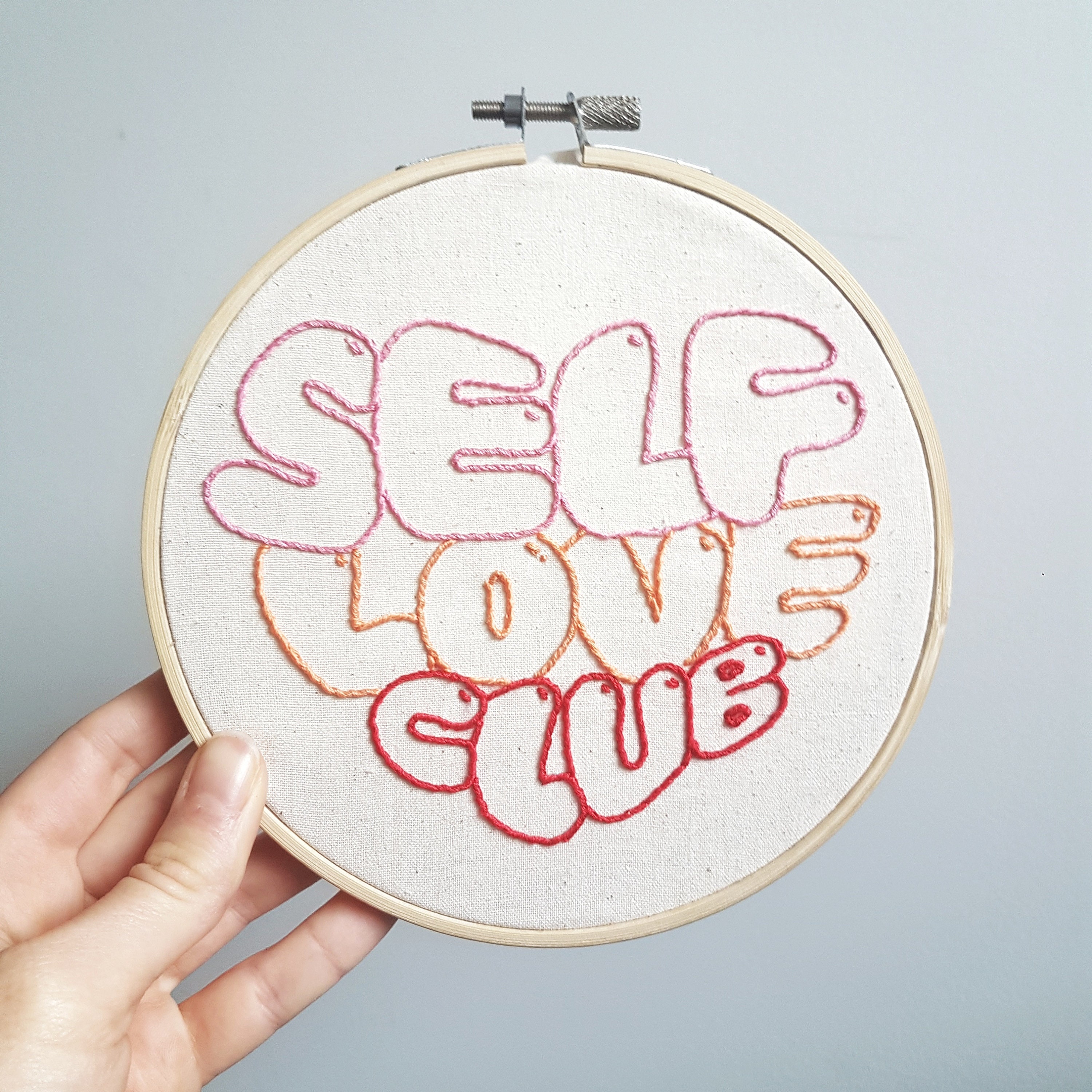 Self Love Club PDF Embroidery Pattern Download Beginners - Etsy