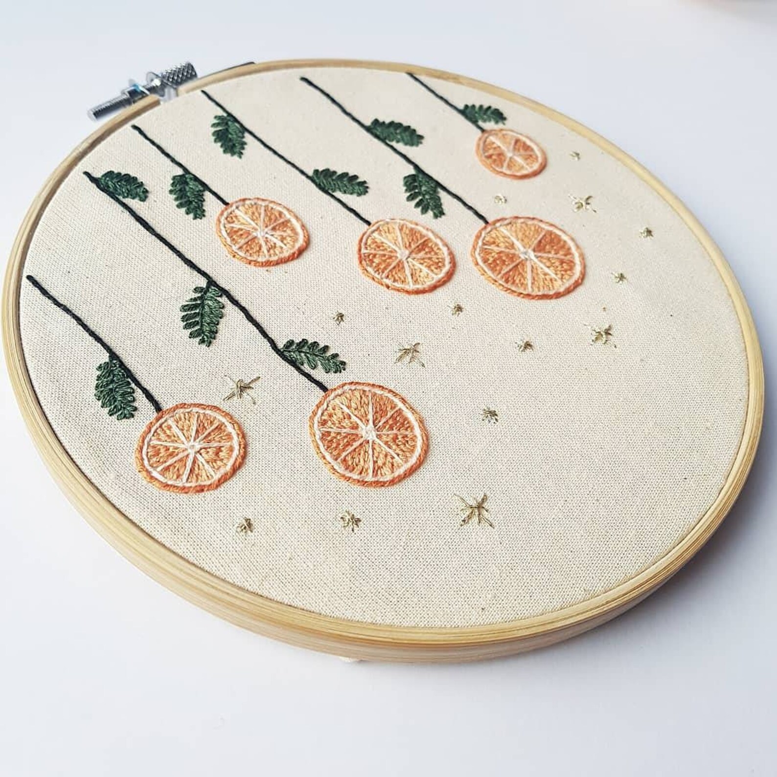 Christmas Oranges Embroidery Design Download Beginner - Etsy UK