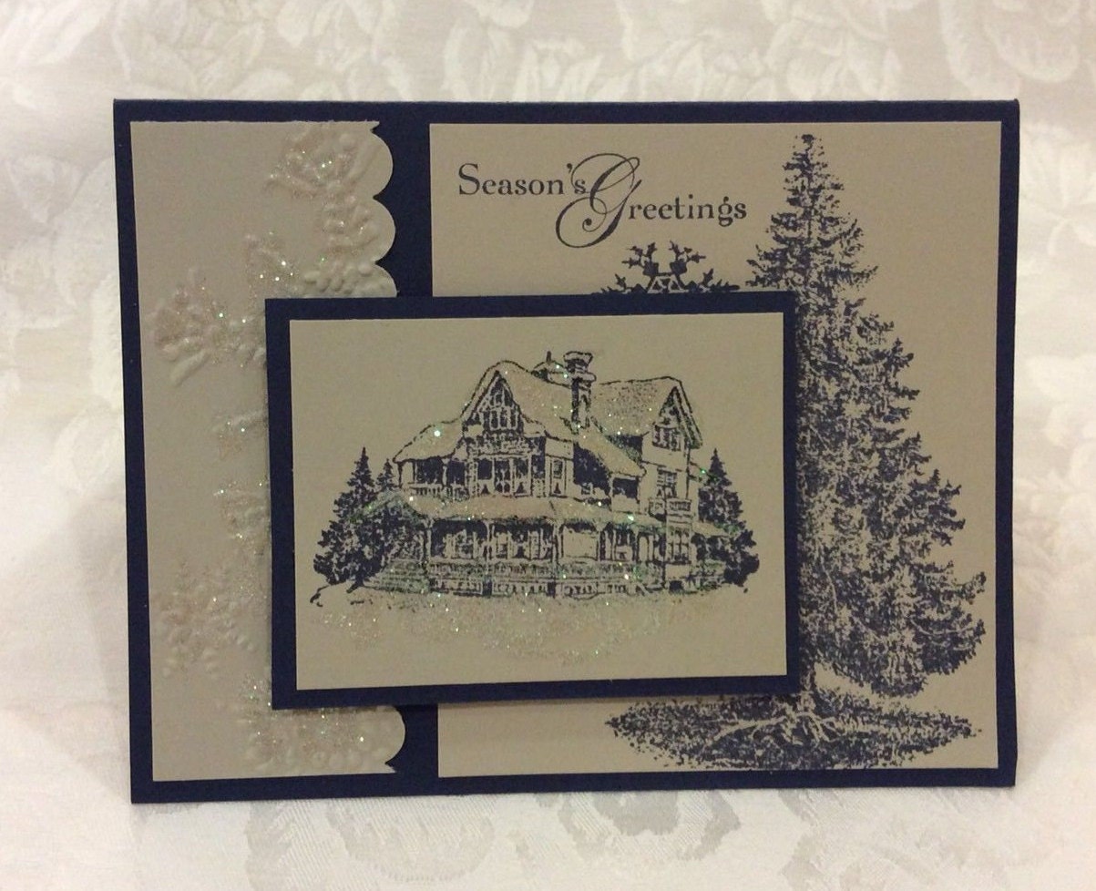 Set of 4 Season's Greeting Cards - Etsy