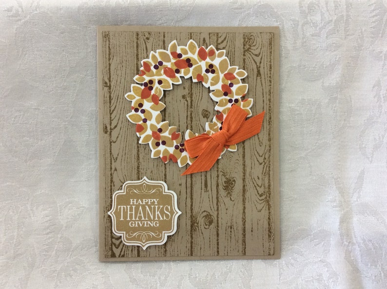 Happy Thanksgiving Day Card Kit Set of 4 Cards - Etsy