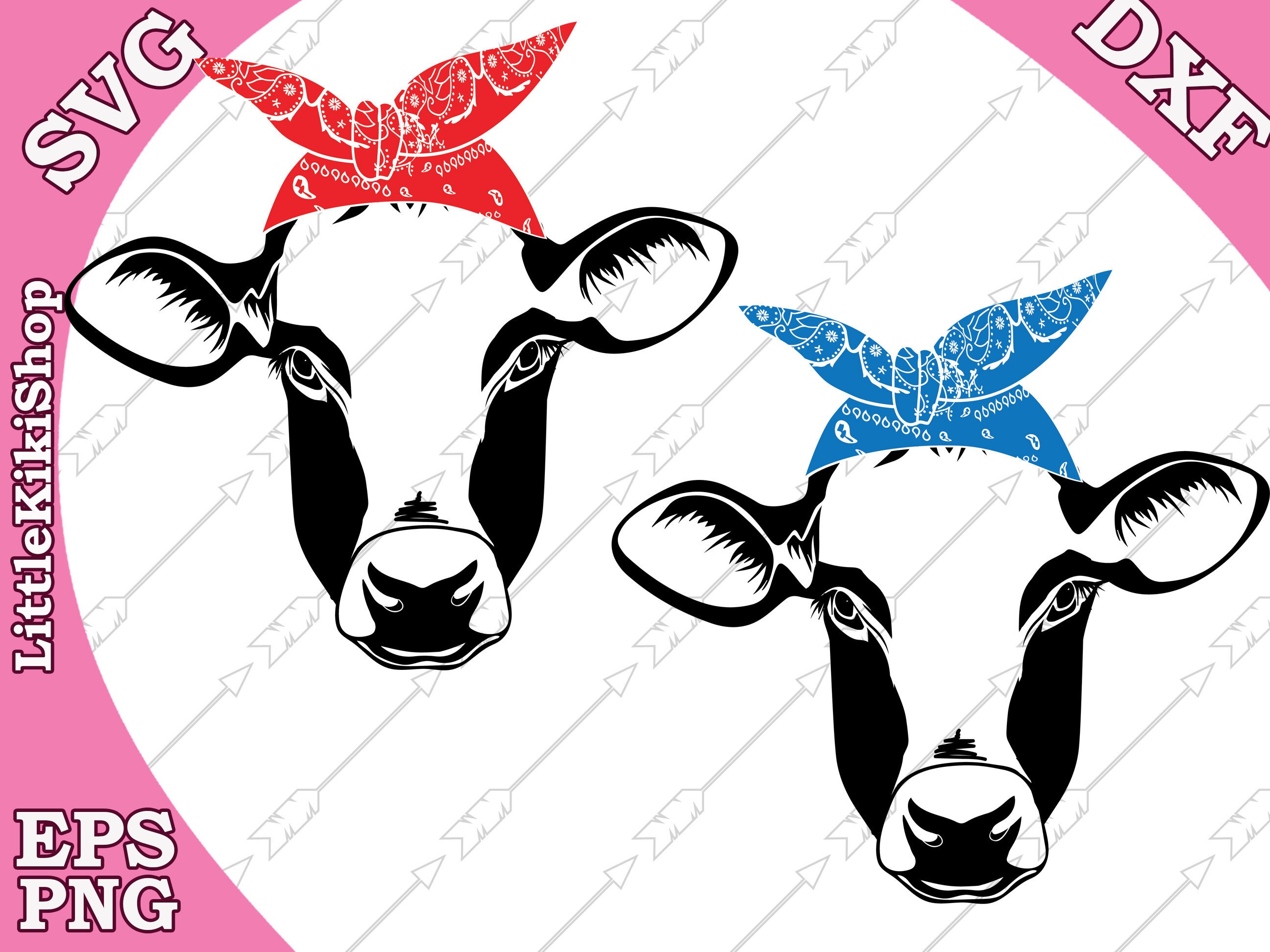 Cow Bandana Svg: heifer Svg Country Farm Svgcow - Etsy