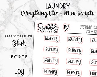 Laundry Mini Script - Etsy