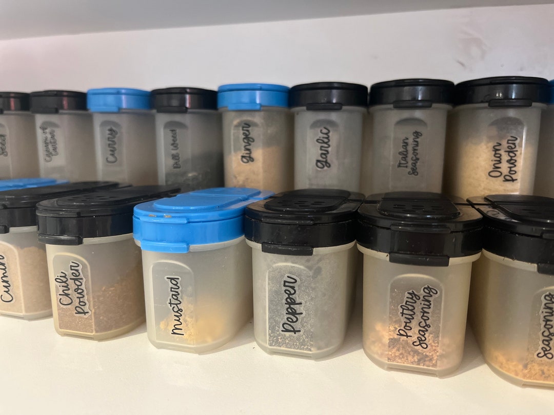 2.0 LAMINATED SPICE LABEL Stickers Tupperware, Home Decor Organization ...