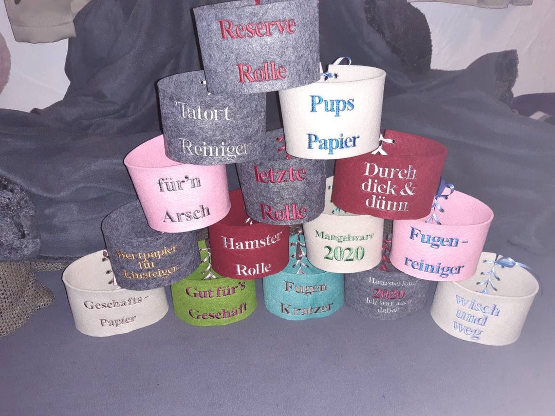 Toilet Paper Banderole Toilet Roll Hider Embroidered - Etsy