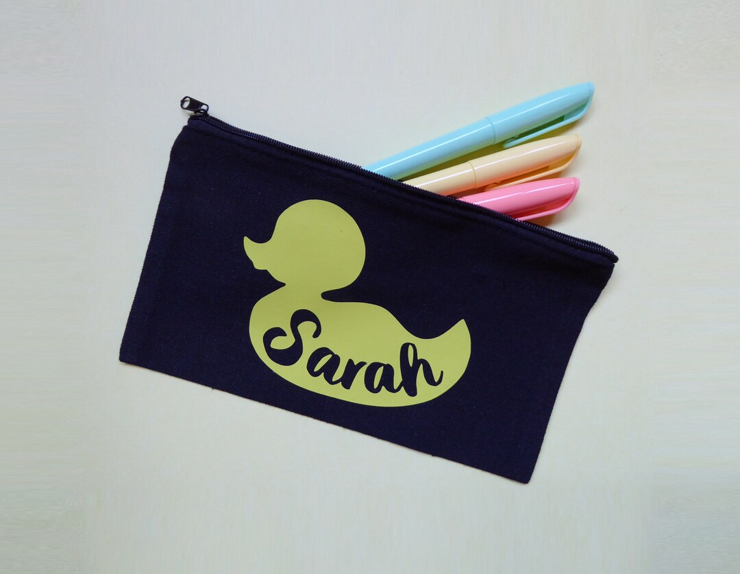Duck Pencil Case Personalised Present Girls Birthday Gift - Etsy