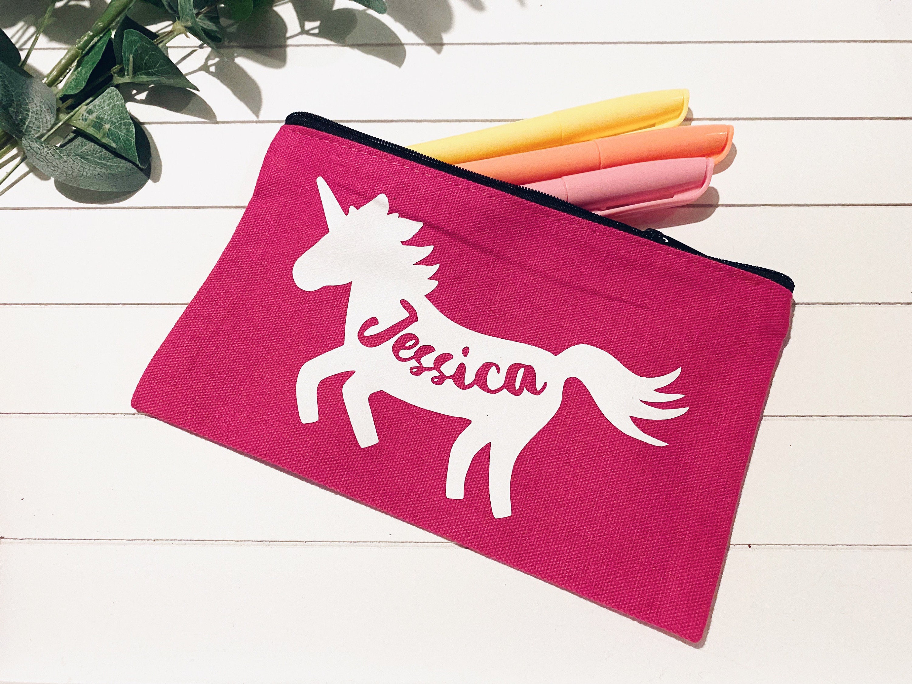 Bright Pencil Case Back to School Personalised Gift Name - Etsy