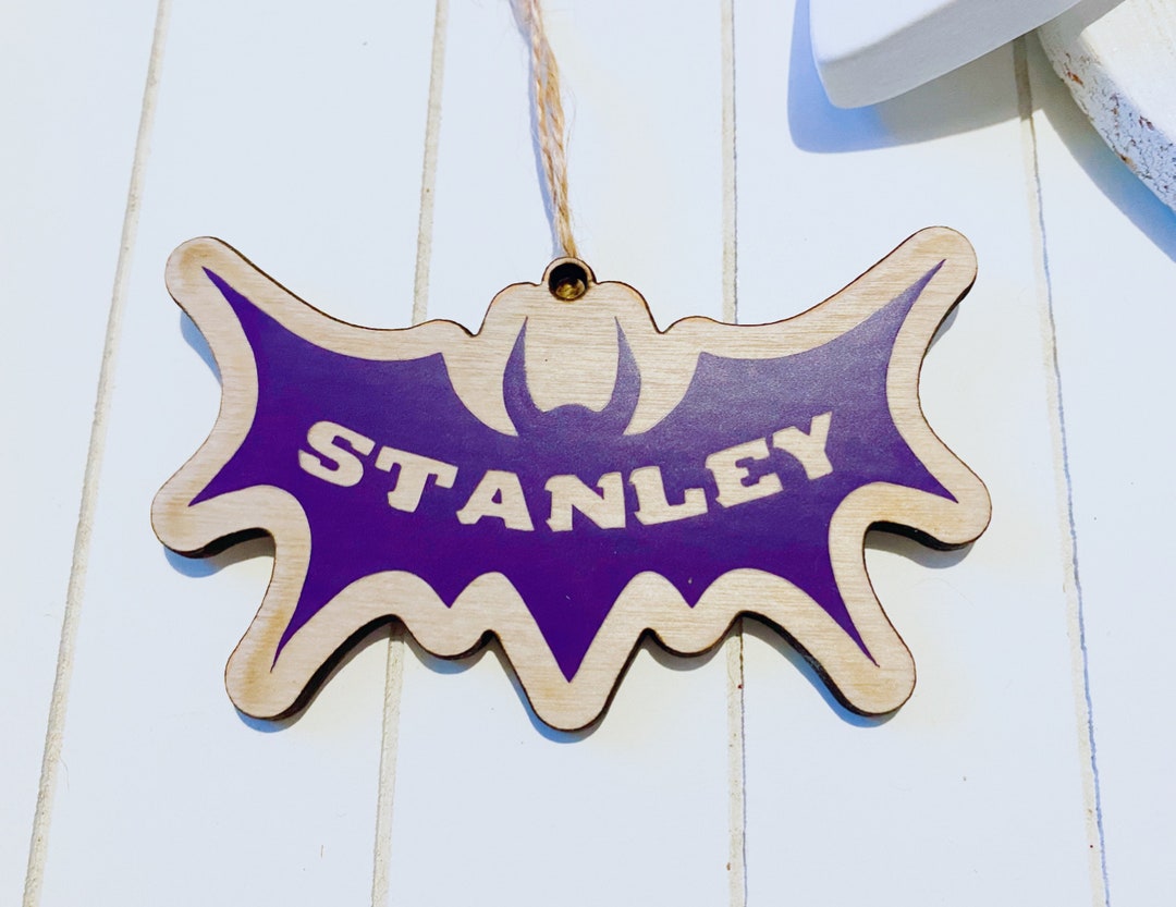 Personalised Bat Christmas Ornament: Wooden Kids Tree Decoration - Etsy