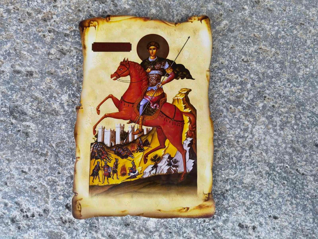 Orthodox Christian Icon of Saint Demetrius of Thessaloniki, Orthodox ...