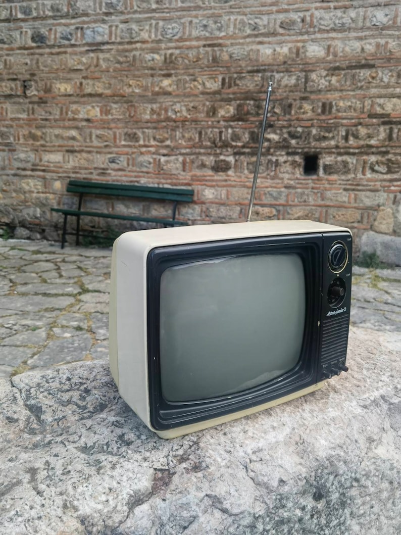 Mini Black and White CRT Television, Astra Junior 2 Television - Etsy