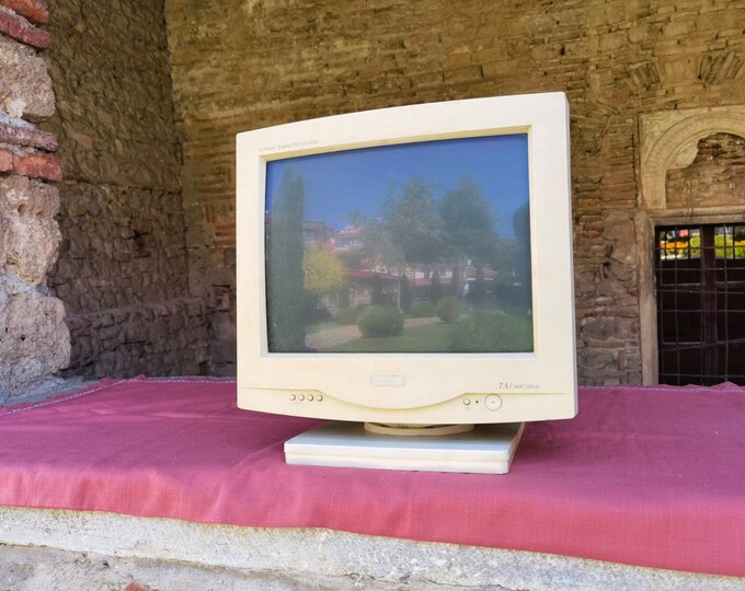 CRT Monitor, Vintage Computer Monitor, 1998 Smart Display 7a Monitor - Etsy