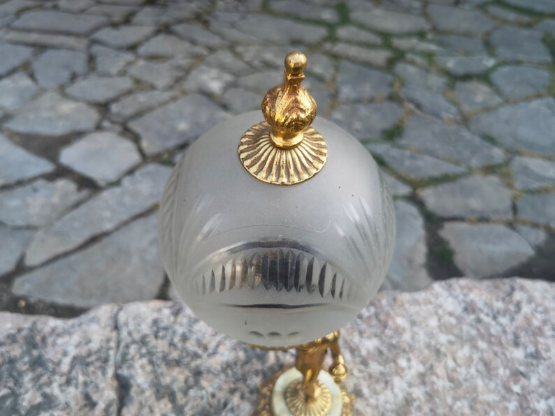 Vintage Table Top Lamp 1940's Retro Art Deco Nightstand - Etsy