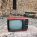 Panasonic 70s Space Age TV in Rich Red Color, Vintage Panasonic TR-602S ...