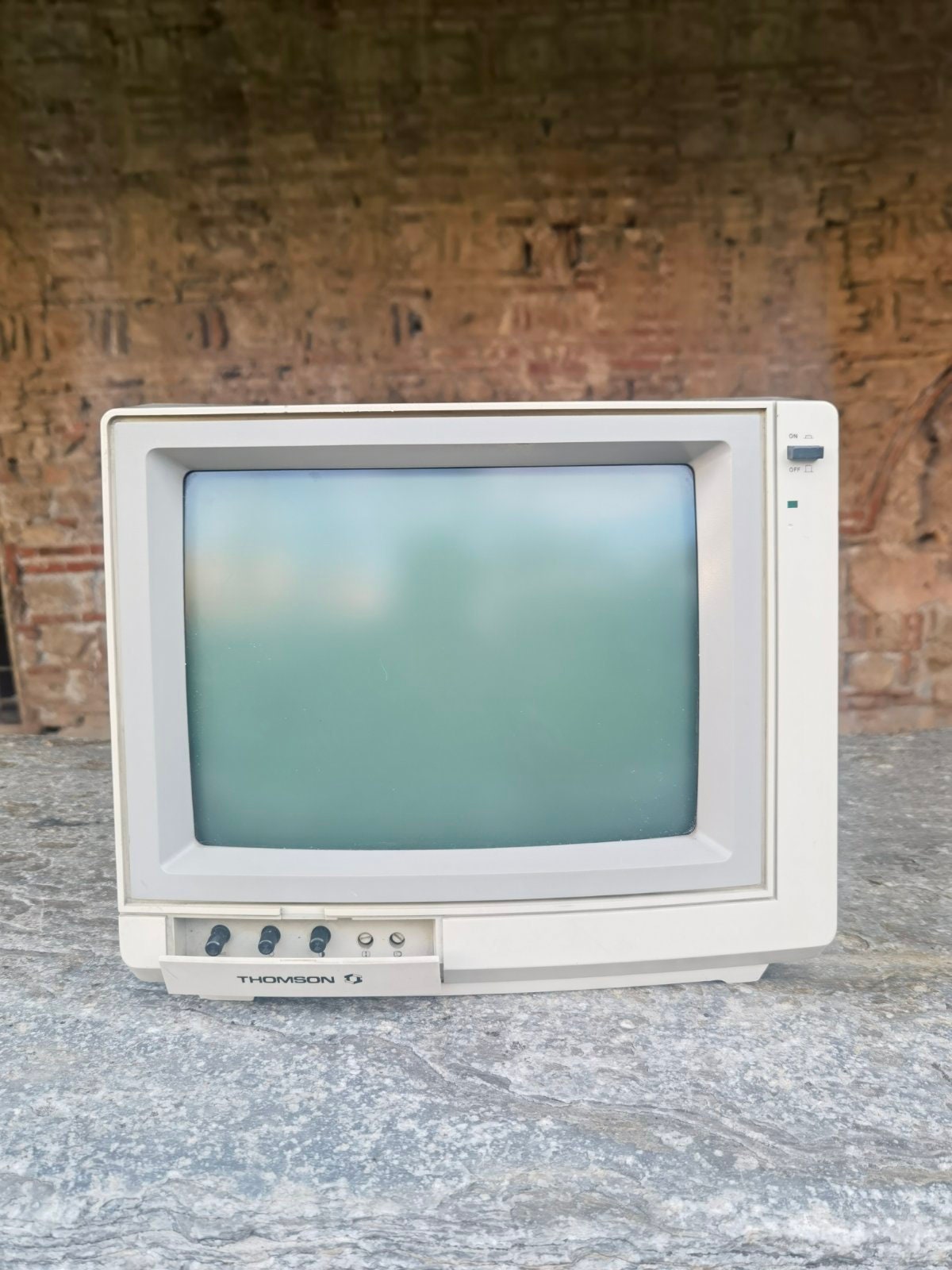 Thomson Computer Monitor, Vintage 1980's Monochromatic Computer Monitor ...