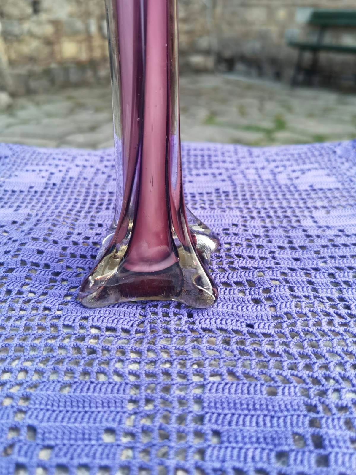 1970's Mono Flower Vase Vintage Glass Small One Rose - Etsy