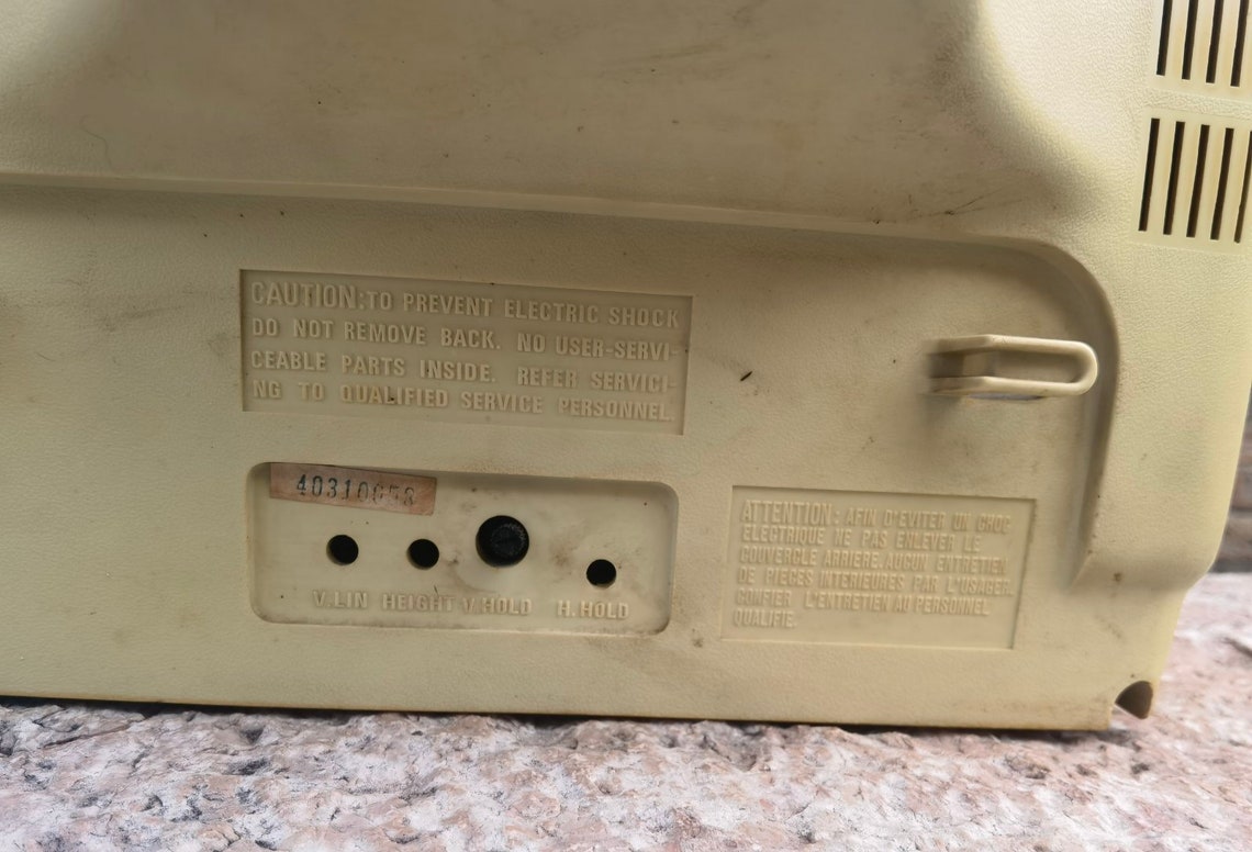 Mini Black and White CRT Television Astra Junior 2 - Etsy