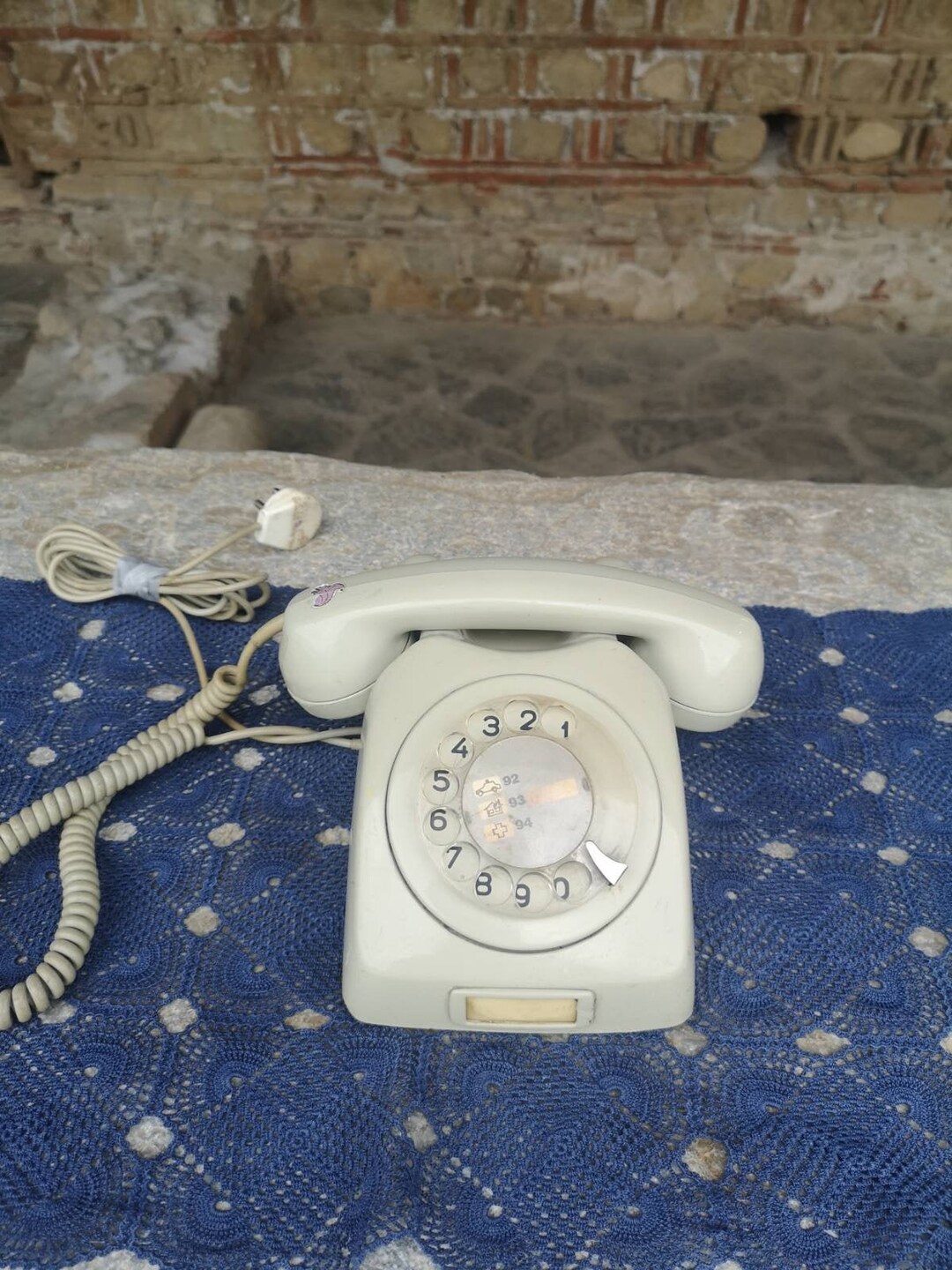 Gray Vintage Rotary Phone, Pupin Retro Desk Rotary Phone - Etsy