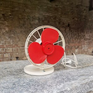 Vintage Two Speed Fan, Red Space Age 1960's Desk Fan - Etsy