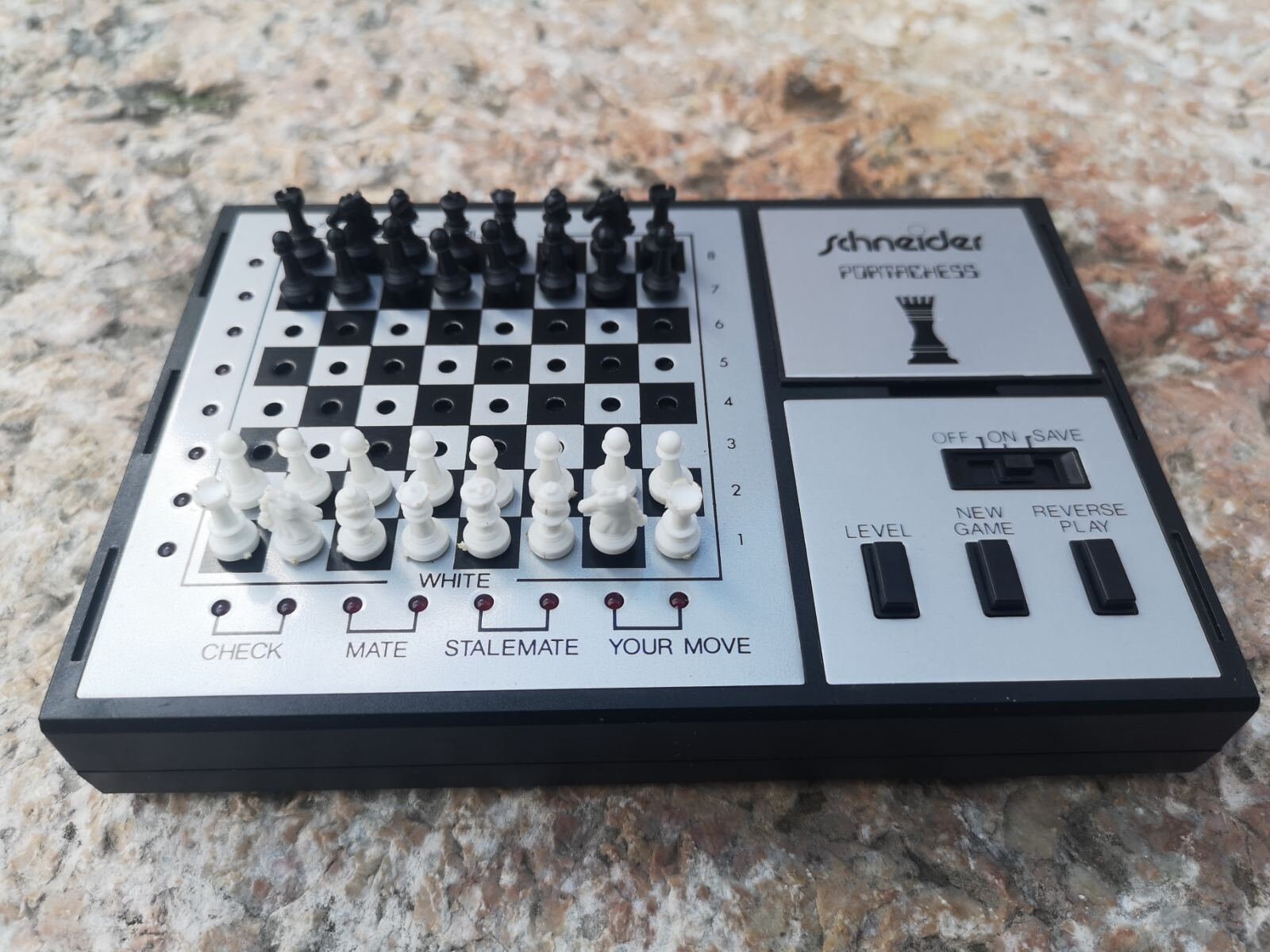 Porta Chess, Portable Pocket Digital Vintage Chess, 1982 Computer Chess ...
