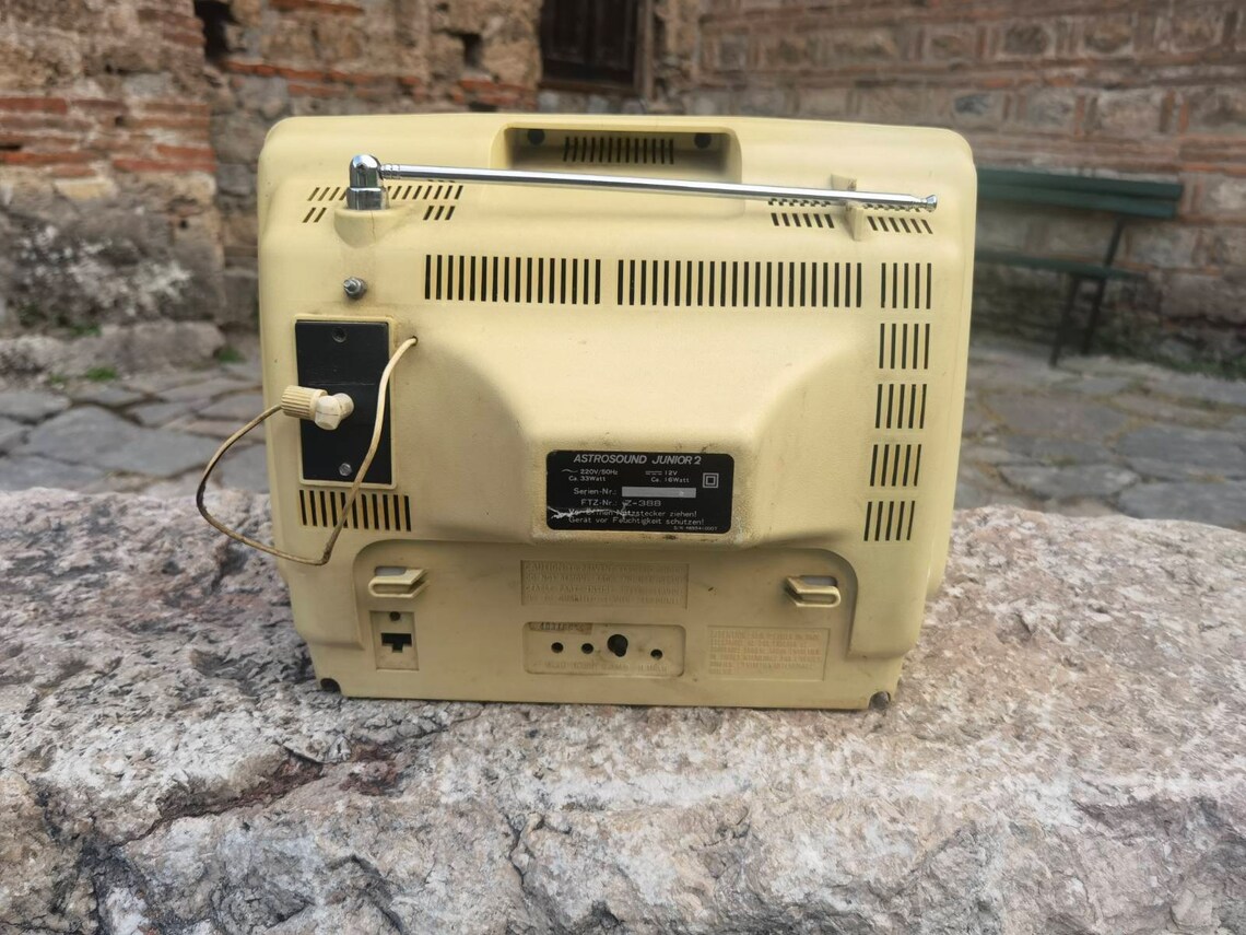 Mini Black and White CRT Television Astra Junior 2 - Etsy