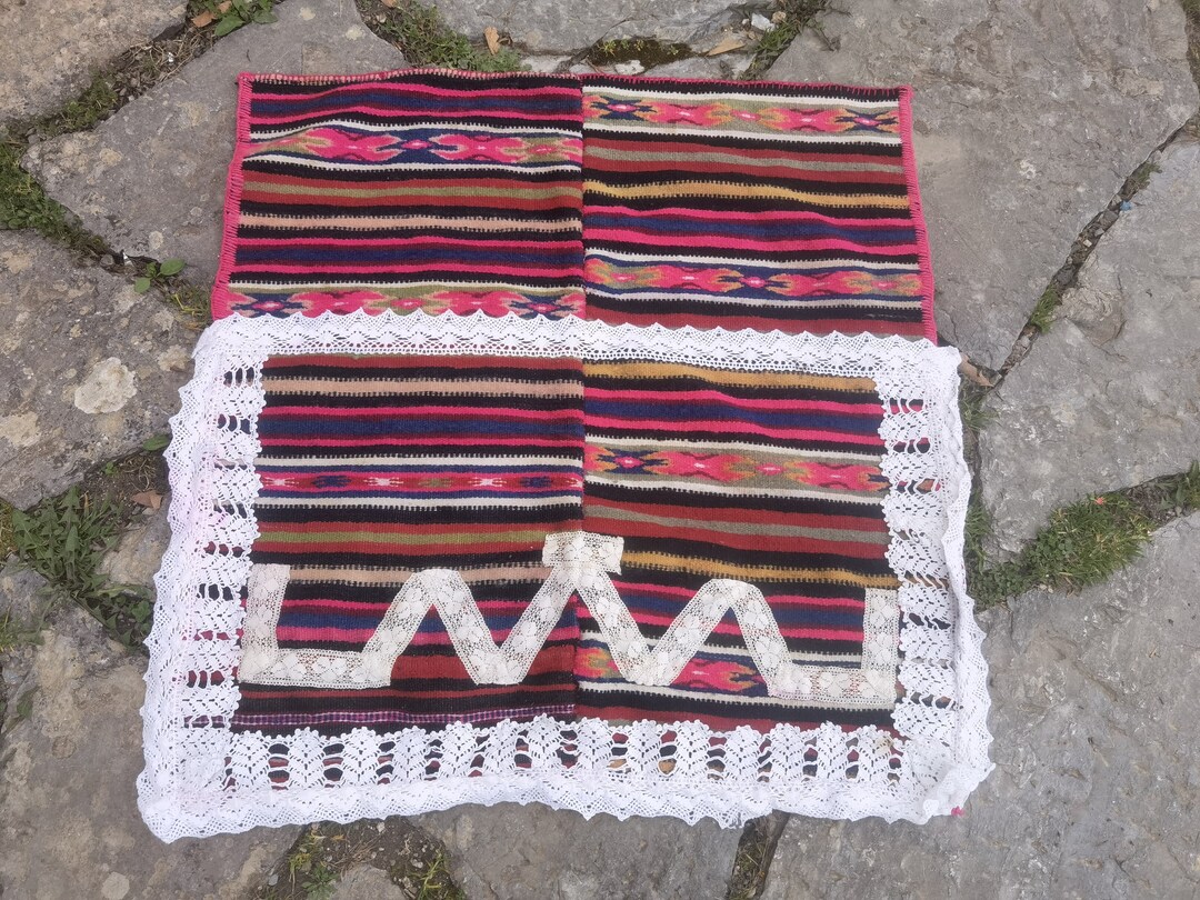 Woven Art Piece, Tapestry Lookalike Apron, Handmade Antique Woven Wool ...