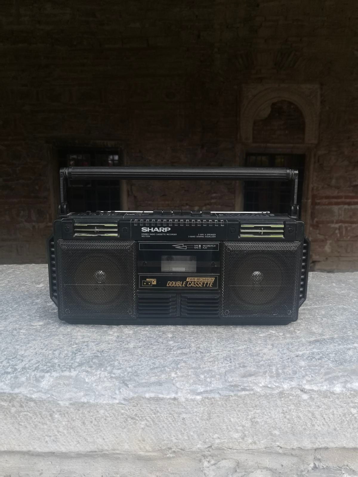 Sharp WQ T234H Stereo Radio Cassette Recorder, Vintage Sharp Cassette Player - Etsy