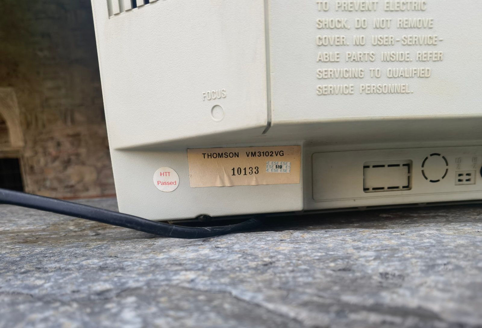 Thomson Computer Monitor, Vintage 1980's Monochromatic Computer Monitor ...