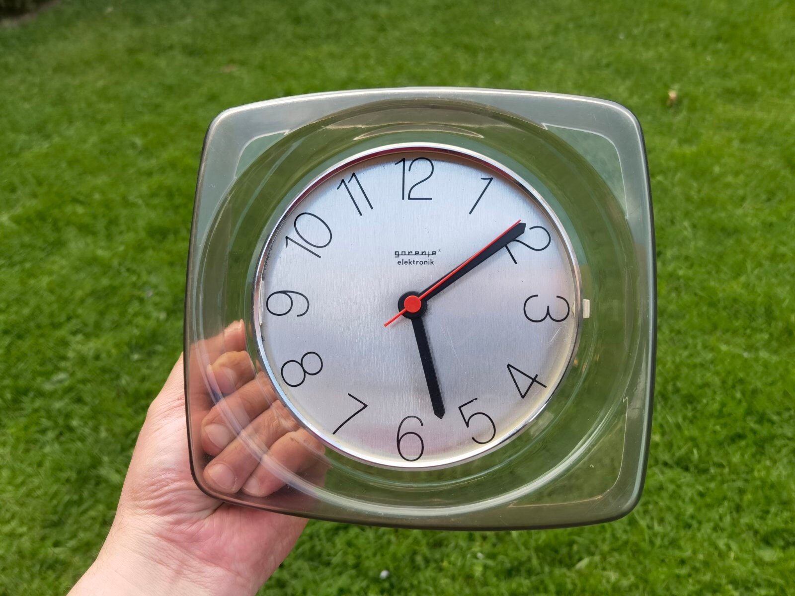 1970's Vintage Wall Hanging Clock, Space Age Design by Gorenje Wall ...