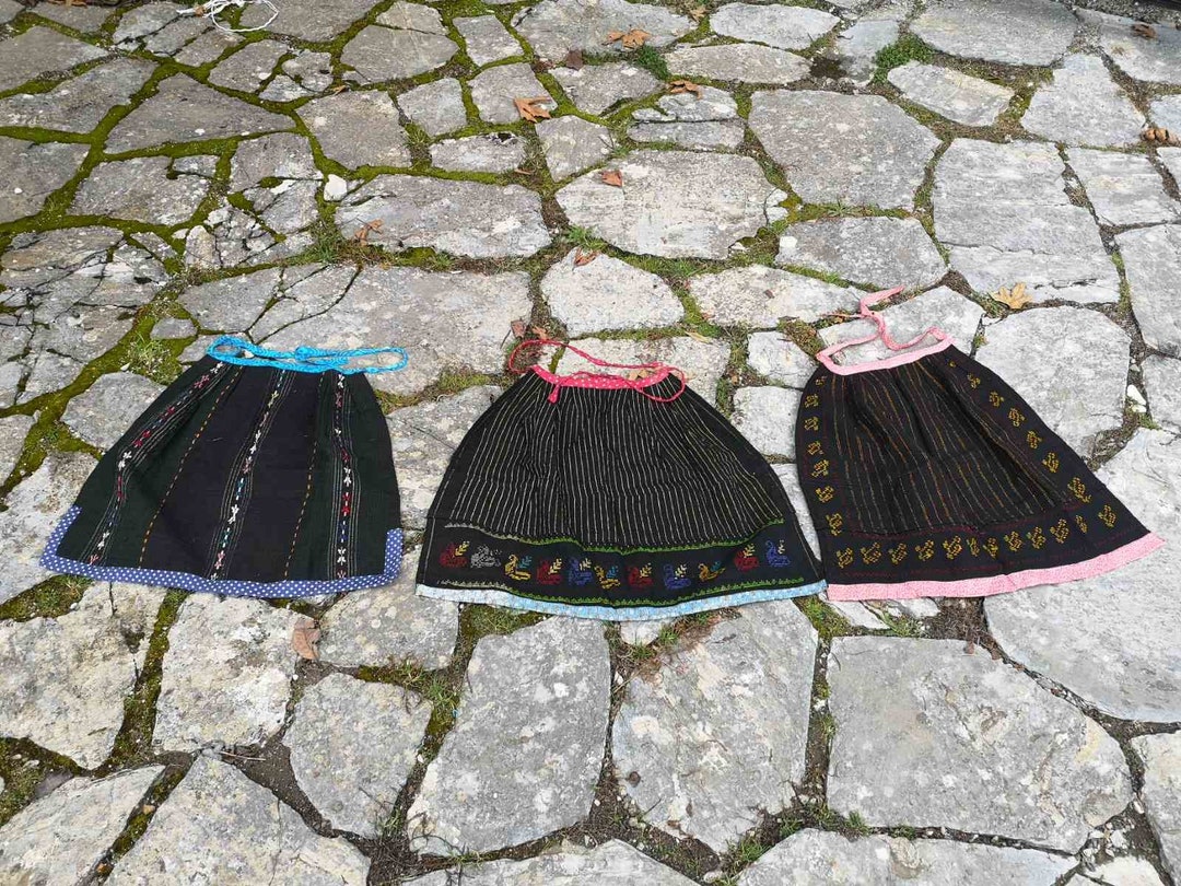 Lot of Three Handmade Aprons Kotor Region Ethnic Costume - Etsy UK