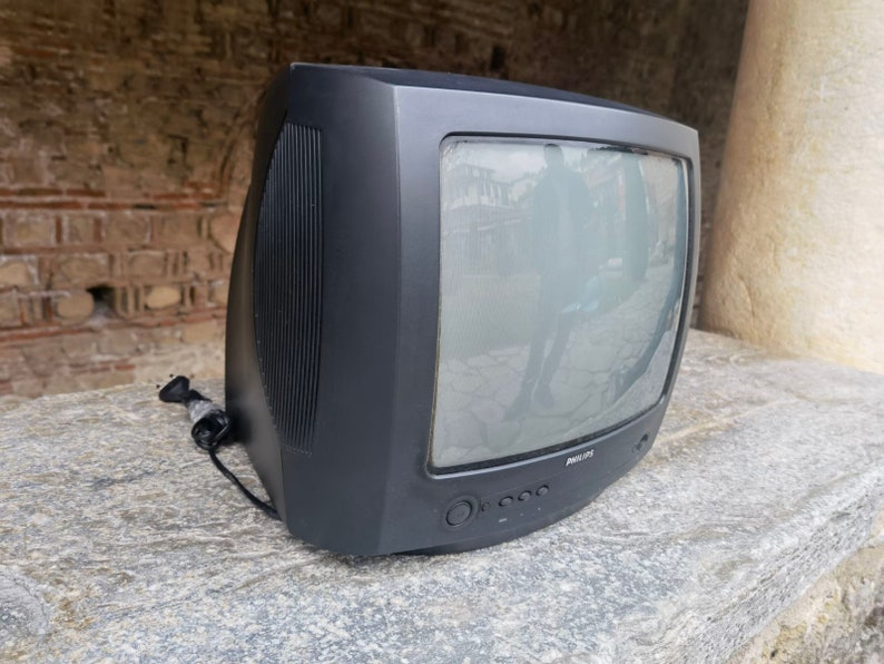 Vintage 1990's Phillips Color Television, Working Crt Phillips TV - Etsy