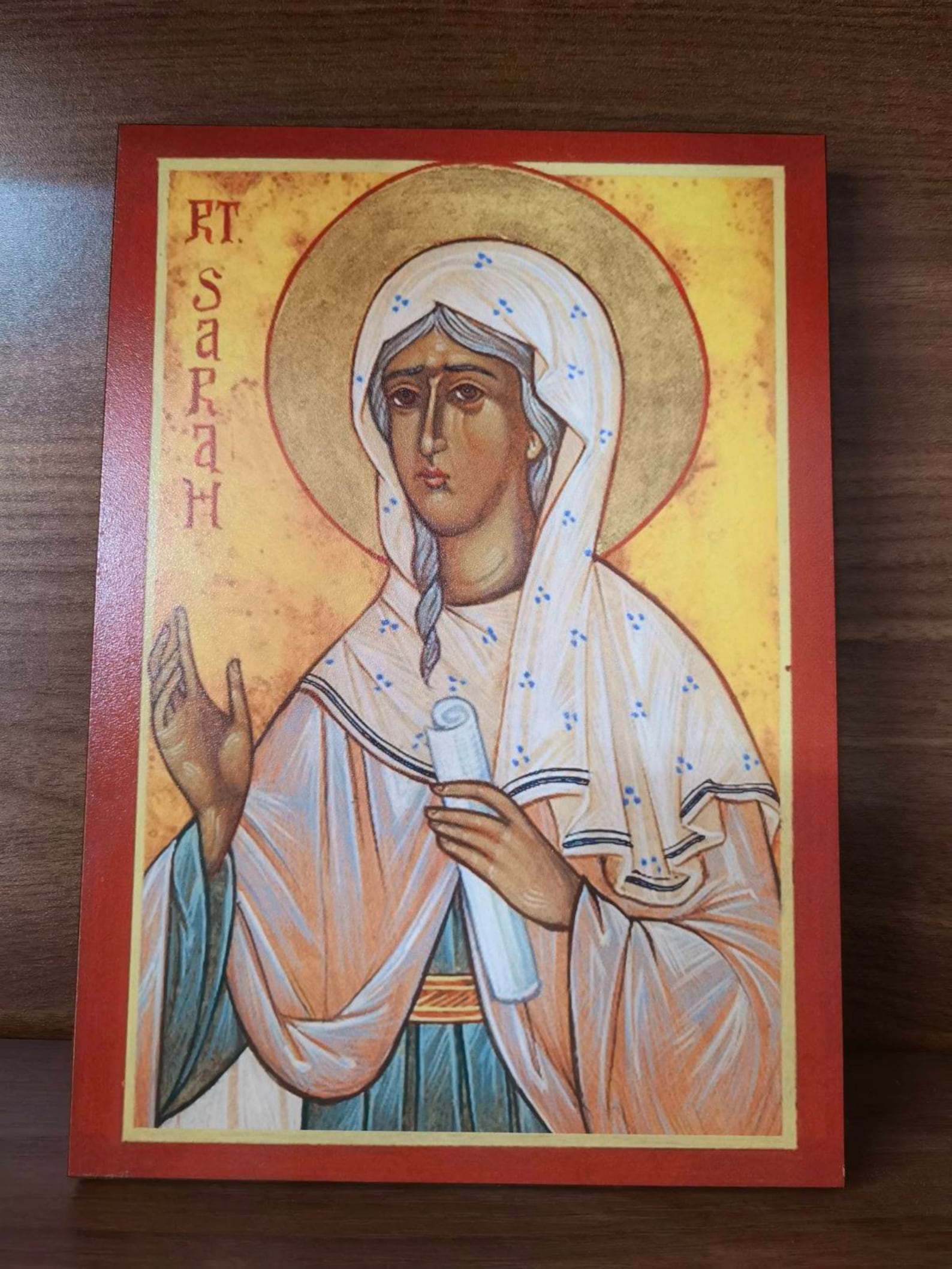 Saint Sarah Icon, Christian Icon of Saint Sarah - Etsy